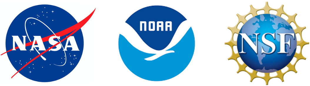 NASA NOAA NSF logos | Palmyra Cove/Institute for Earth Observations